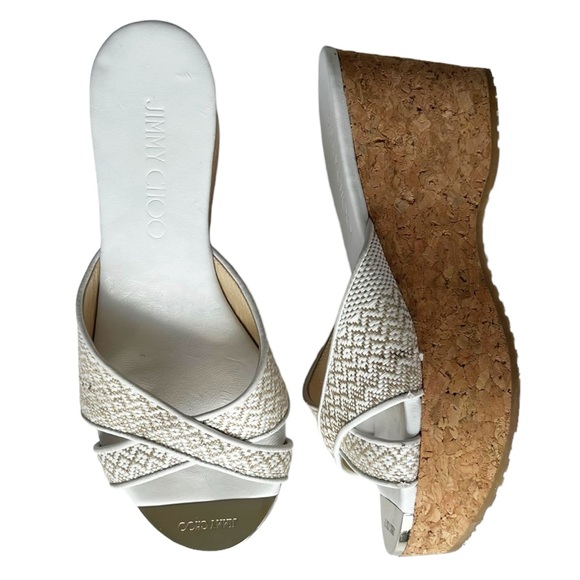 Jimmy Choo | Shoes | Jimmy Choo Prima Cork Platform Wedge Slide Sandal ...